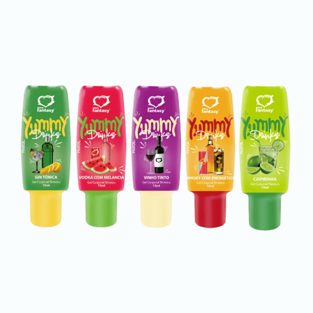 Yummy Drinks Gel Beijável Térmico 15ml Sexy Fantasy Custa Pouco Seduzir Moda Íntima E Sex